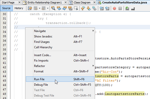 Working with Hibernate in NetBeans