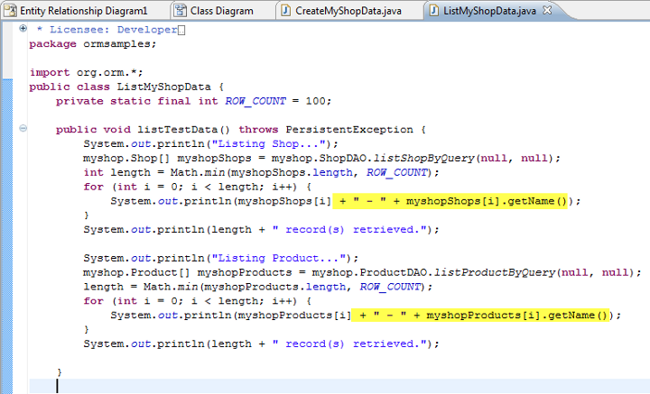 Working with Hibernate in Eclipse