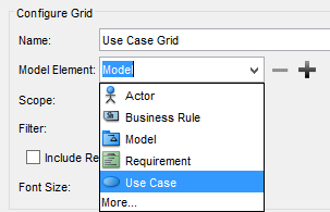 Structure Project with Model Element Grid
