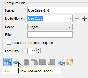 Structure Project with Model Element Grid