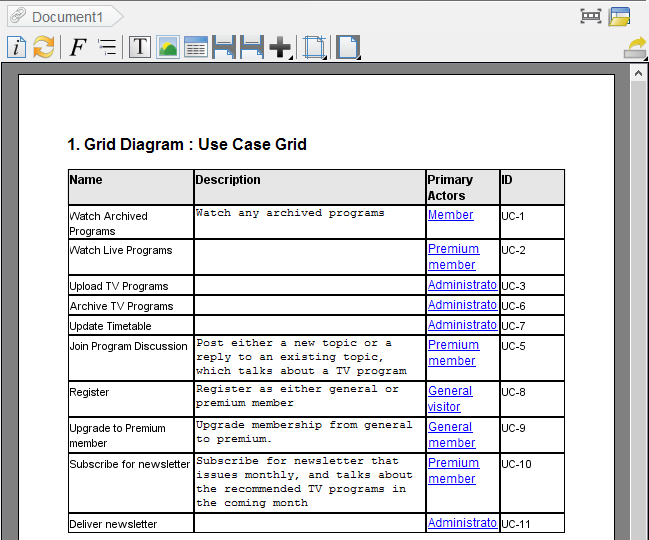 Structure Project with Model Element Grid